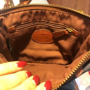Fossil | Bags | Fossil Purse Fall Colors With Gold Key | Poshmark